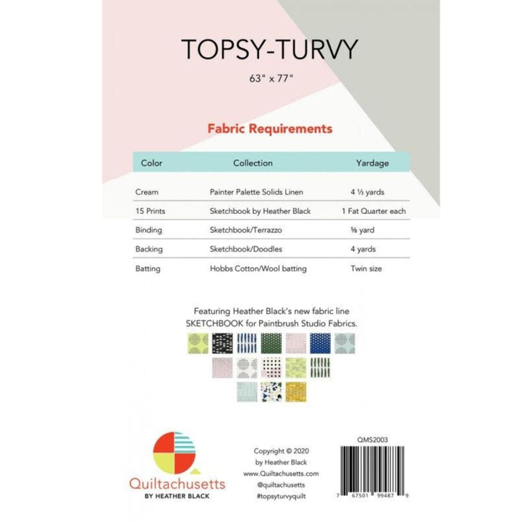Topsy Turvy Quilt Pattern by Quiltachusetts – Mashe Modern Fabric and ...