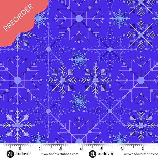 Giucy Giuce Deco Frost Crystalize Tempest Blue Fabric – Mashe Modern ...