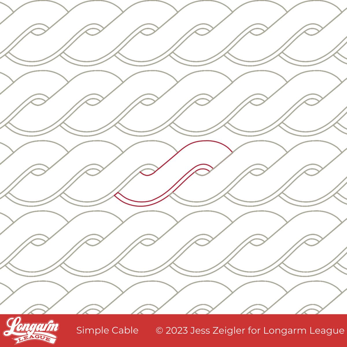 Simple Cable Pantograph – Mashe Modern Fabric and Quilting