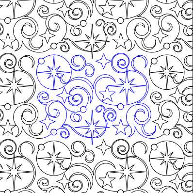 Sea of Stars Pantograph – Mashe Modern Fabric and Quilting
