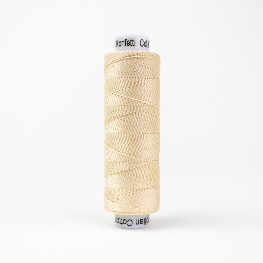 Wonderfil Konfetti Cookie Dough Cream Thread 50 wt Cotton Mini Spool ...